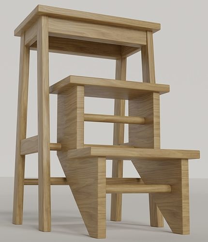 Step Stool free VR / AR / low-poly 3D model | CGTrader