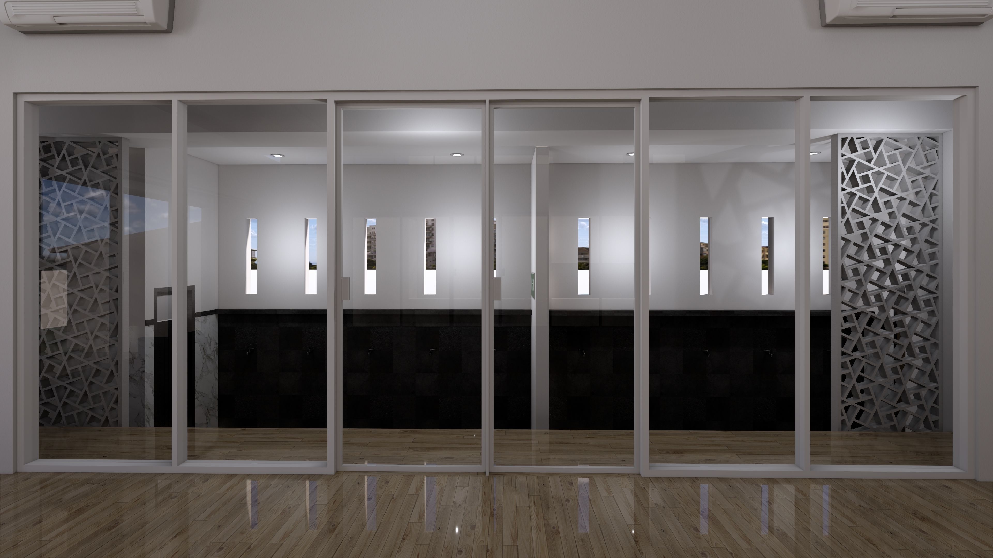 3D model Simple Modern Islamic Prayer Room Mosque Mushola VR / AR / low ...