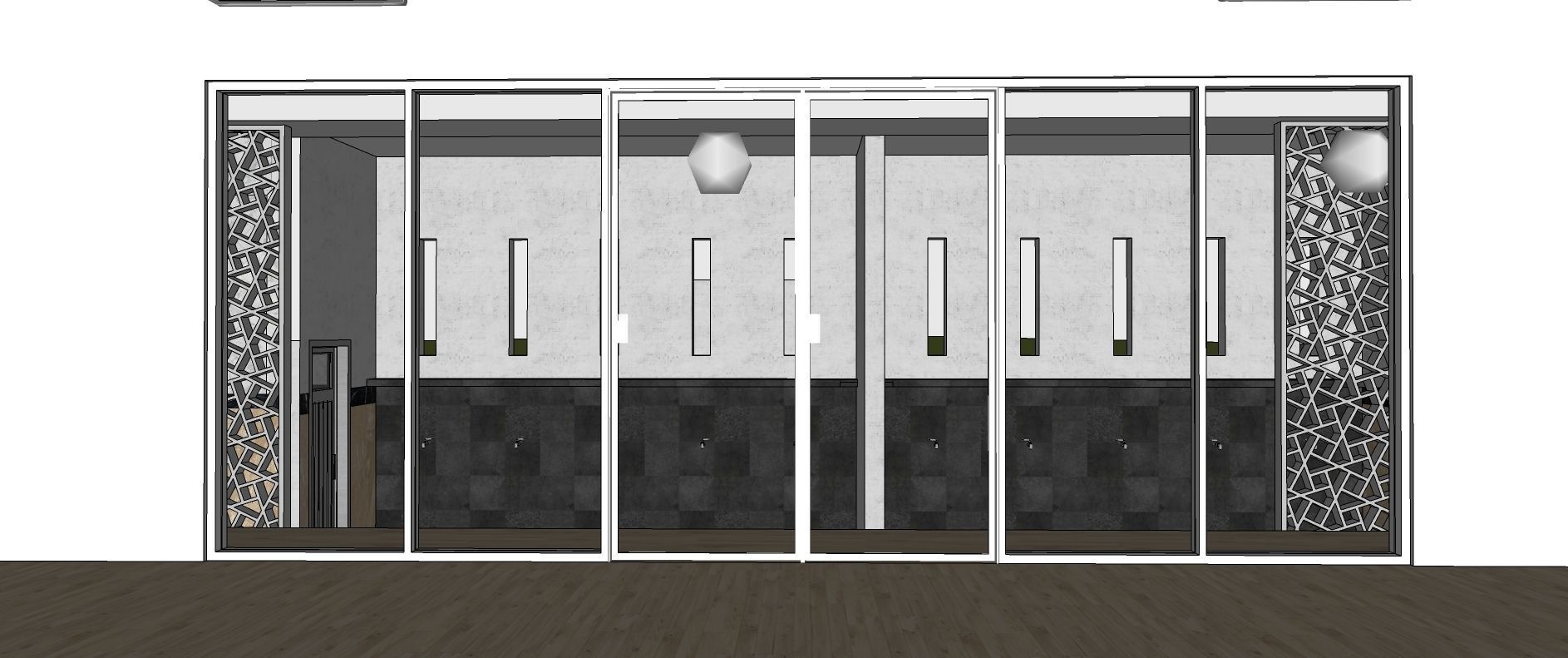 3D model Simple Modern Islamic Prayer Room Mosque Mushola VR / AR / low ...