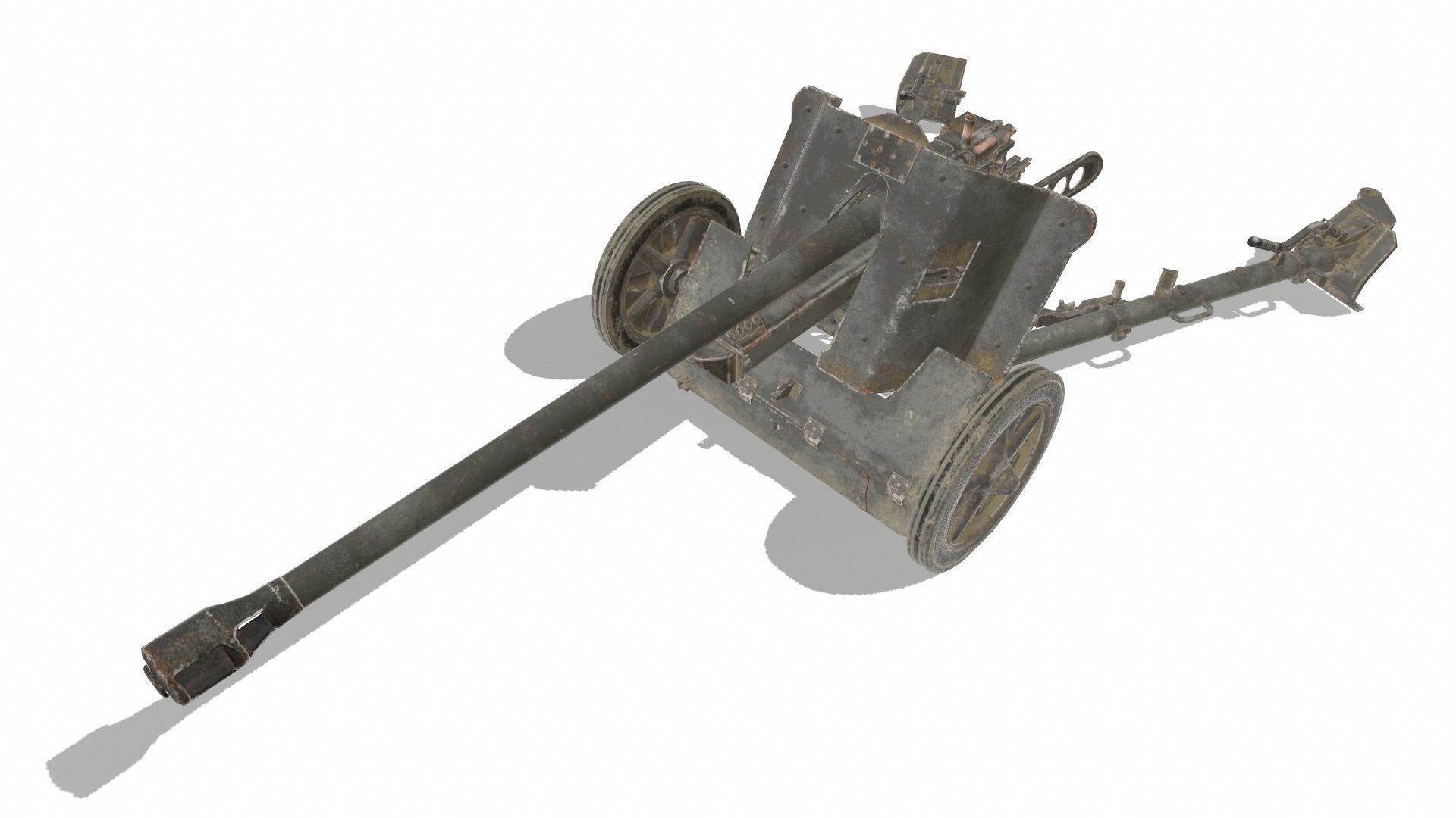 3D model Pak 38 VR / AR / low-poly | CGTrader