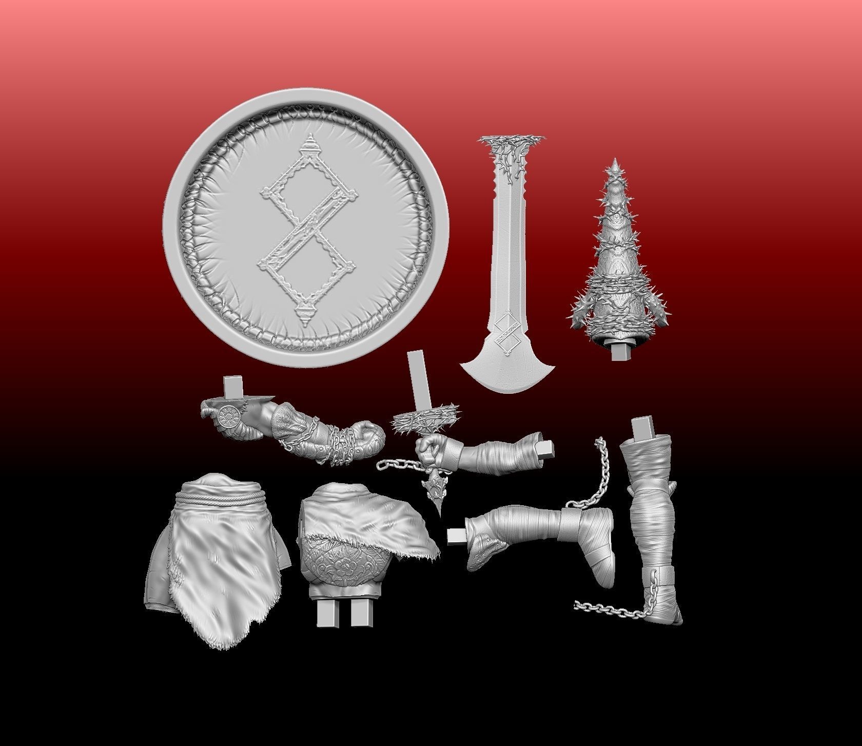 Blasphemous Penitent One - The Relentless Rectitude Skin 3D model 3D ...