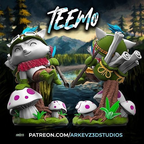 Teemo - League Of Legends 3D model 3D printable | CGTrader