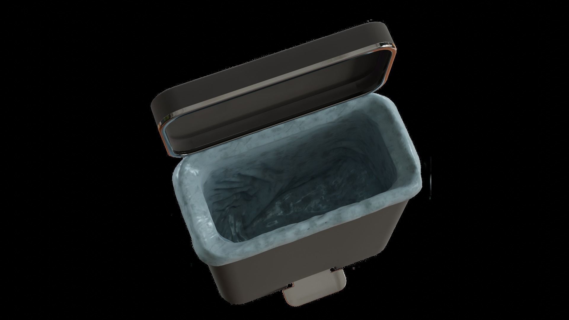 3D model CYBERPUNK COLLECTION BATHROOM TRASH BIN VR / AR / low-poly ...