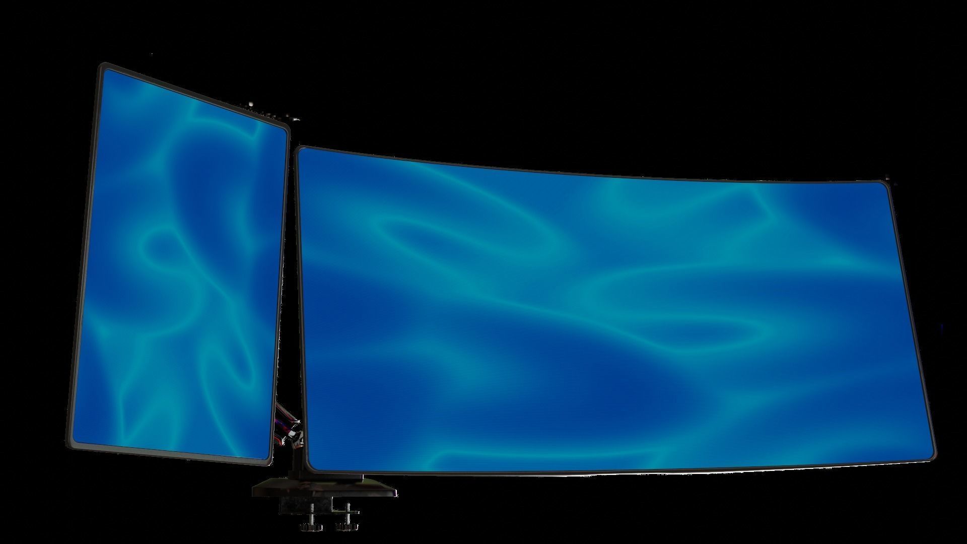 3D model CYBERPUNK COLLECTION COMPUTER MONITORS VR / AR / low-poly ...