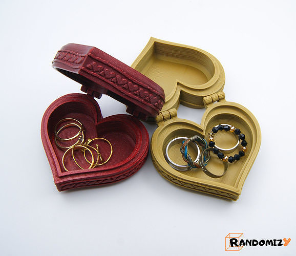 Heart Shaped Box 3D model 3D printable | CGTrader