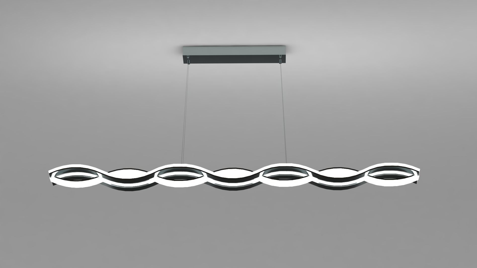 Ceiling light - 3 waves 3D model | CGTrader