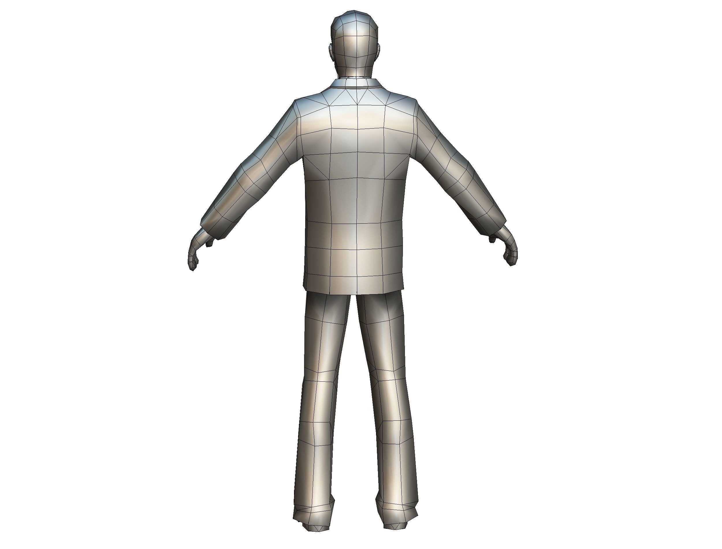 3D model Agent Man Black Suit VR / AR / low-poly | CGTrader
