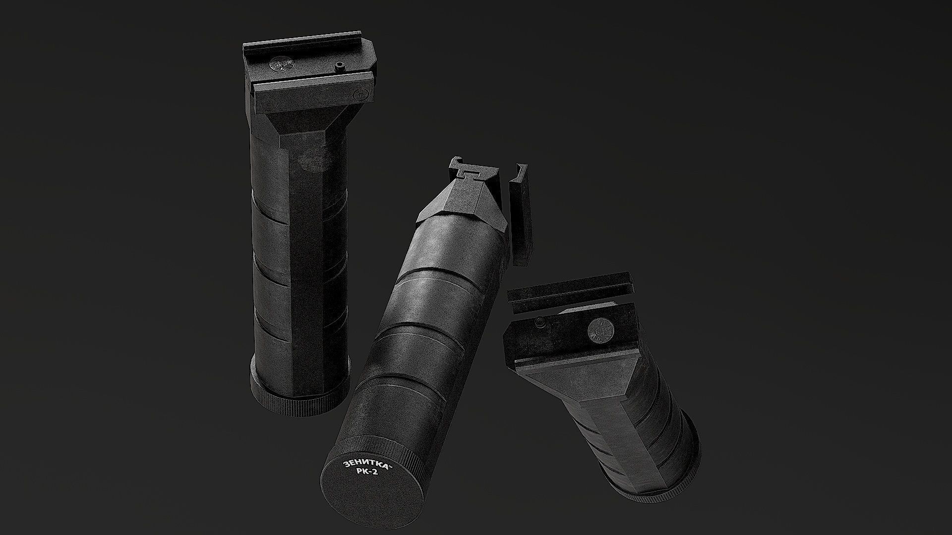 3D model Grip RK-2 Zenit VR / AR / low-poly | CGTrader