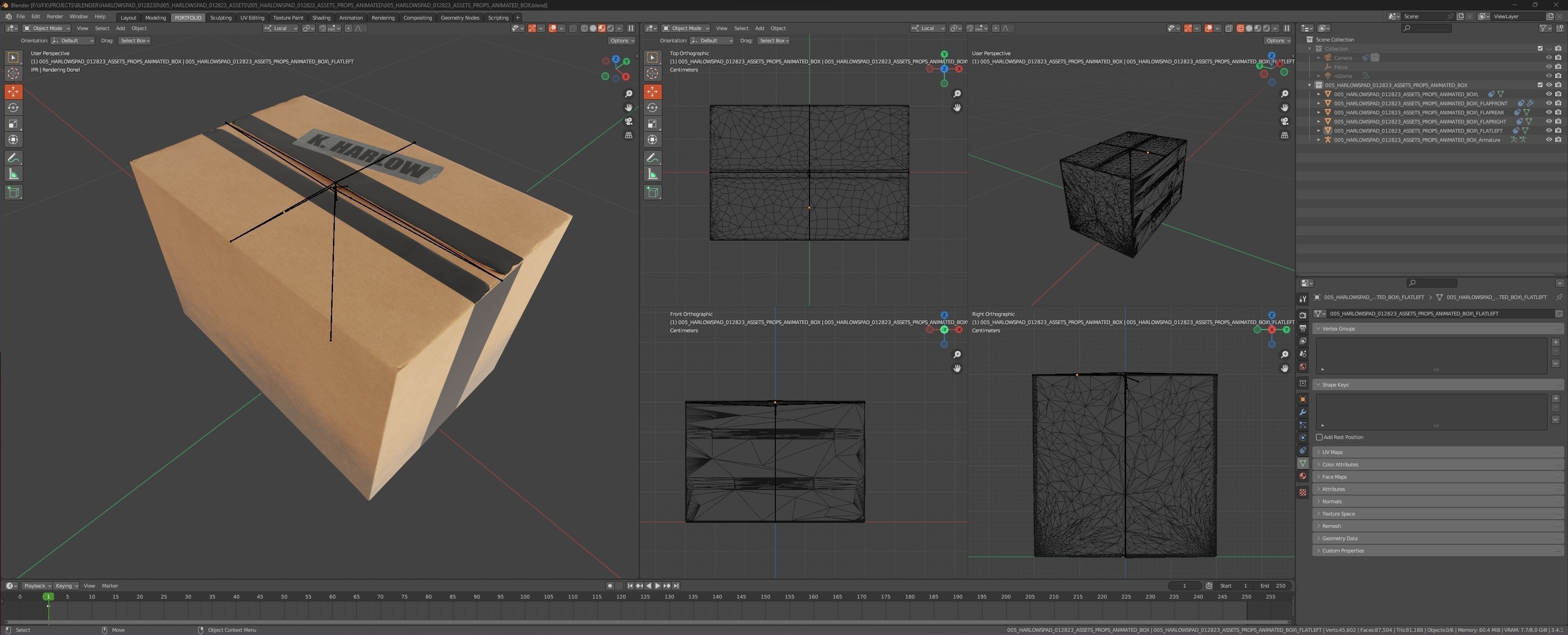 3D model CYBERPUNK COLLECTION CARDBOARD BOX VR / AR / low-poly | CGTrader