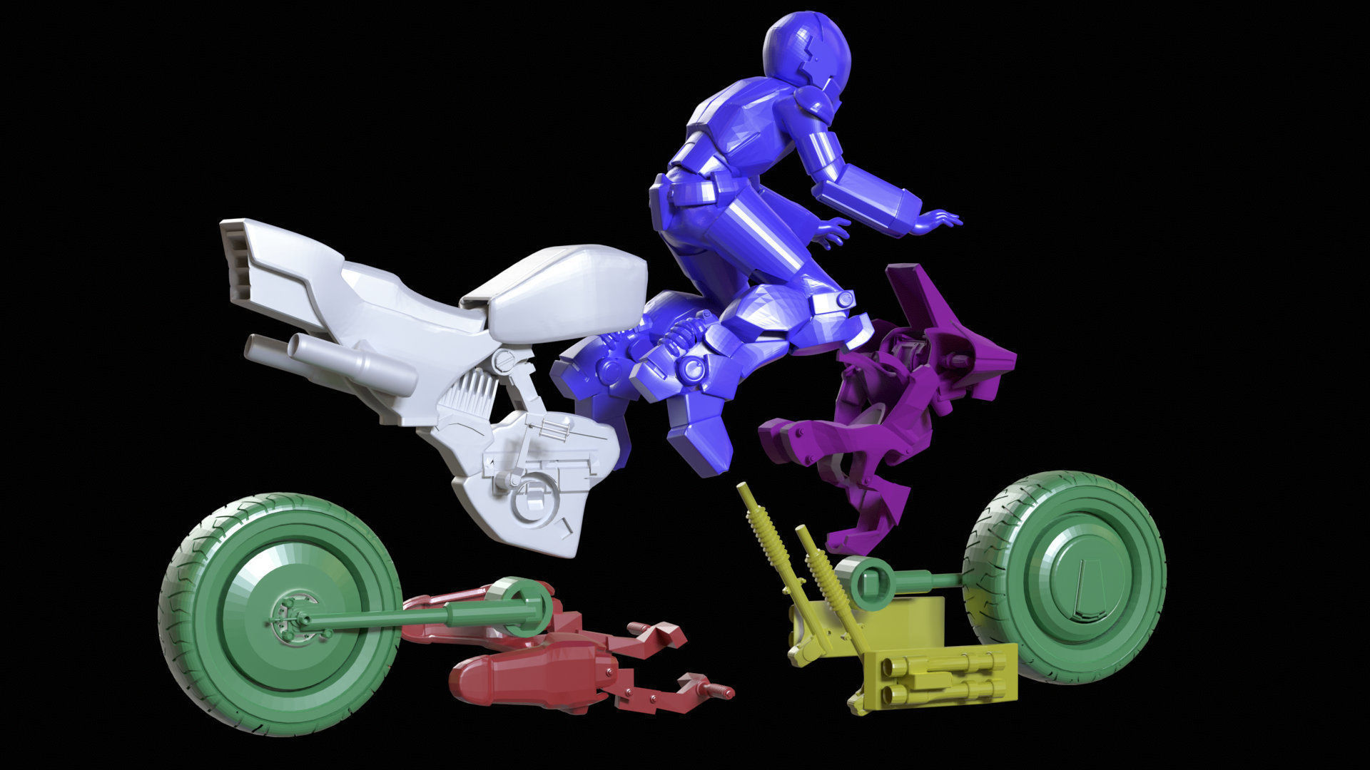 Veritech Cyclone Mospeda Printable 3D model 3D printable | CGTrader