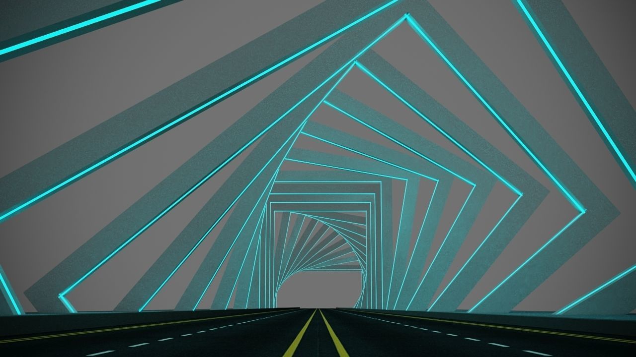3D model Infinite Road VR / AR / low-poly | CGTrader