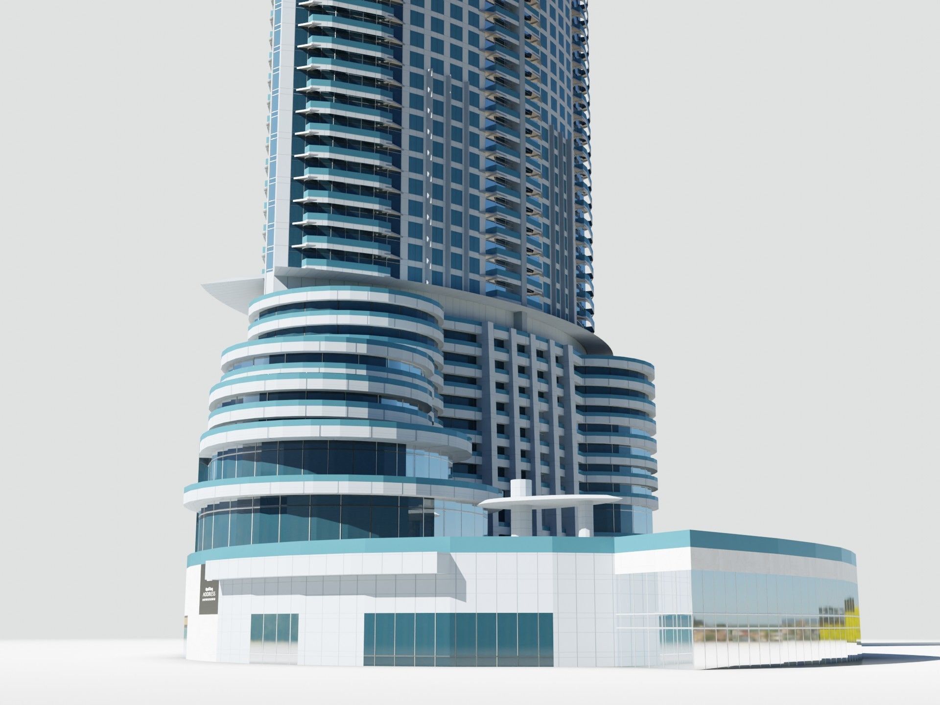 The Address Downtown hotel - Dubai 3D model | CGTrader