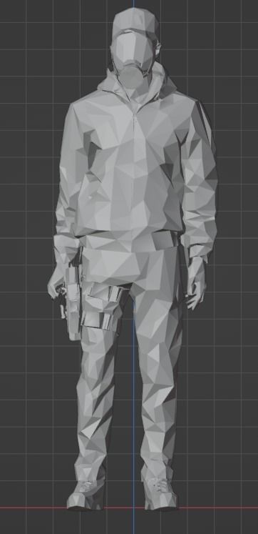 3D model Low Poly character standing VR / AR / low-poly | CGTrader