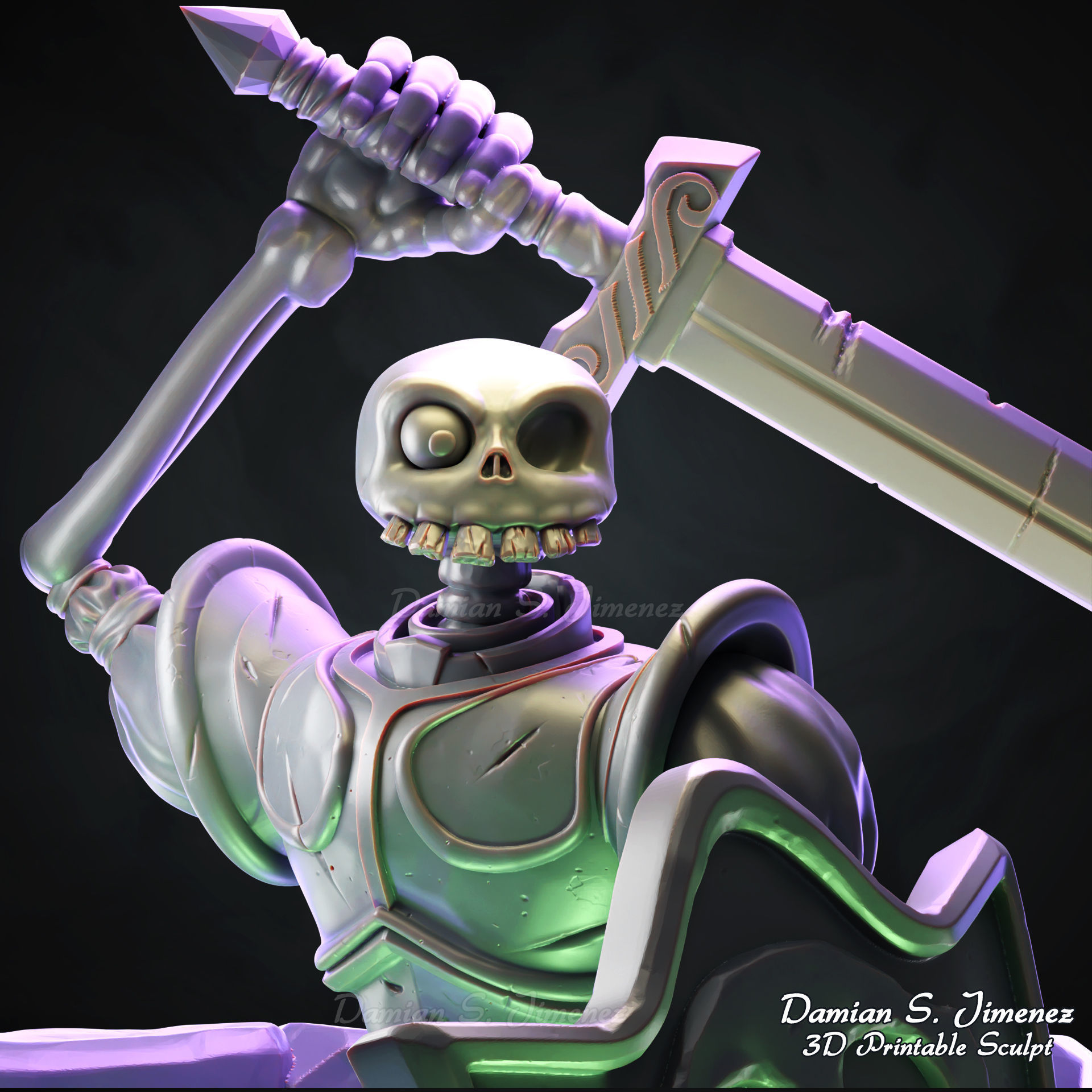 Medievi Sir Daniel Fortesque 3D Print 3D model 3D printable | CGTrader