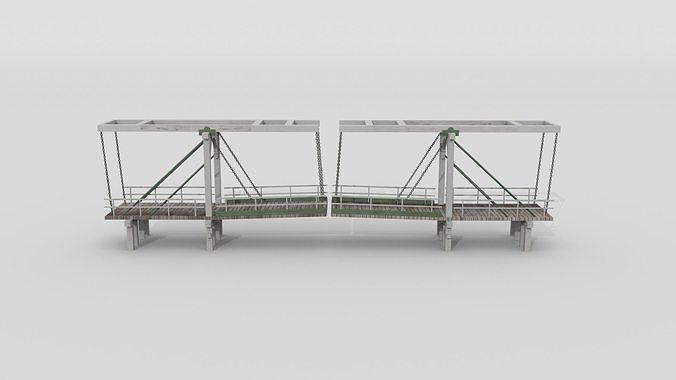 Amsterdam drawbridge 3D model | CGTrader