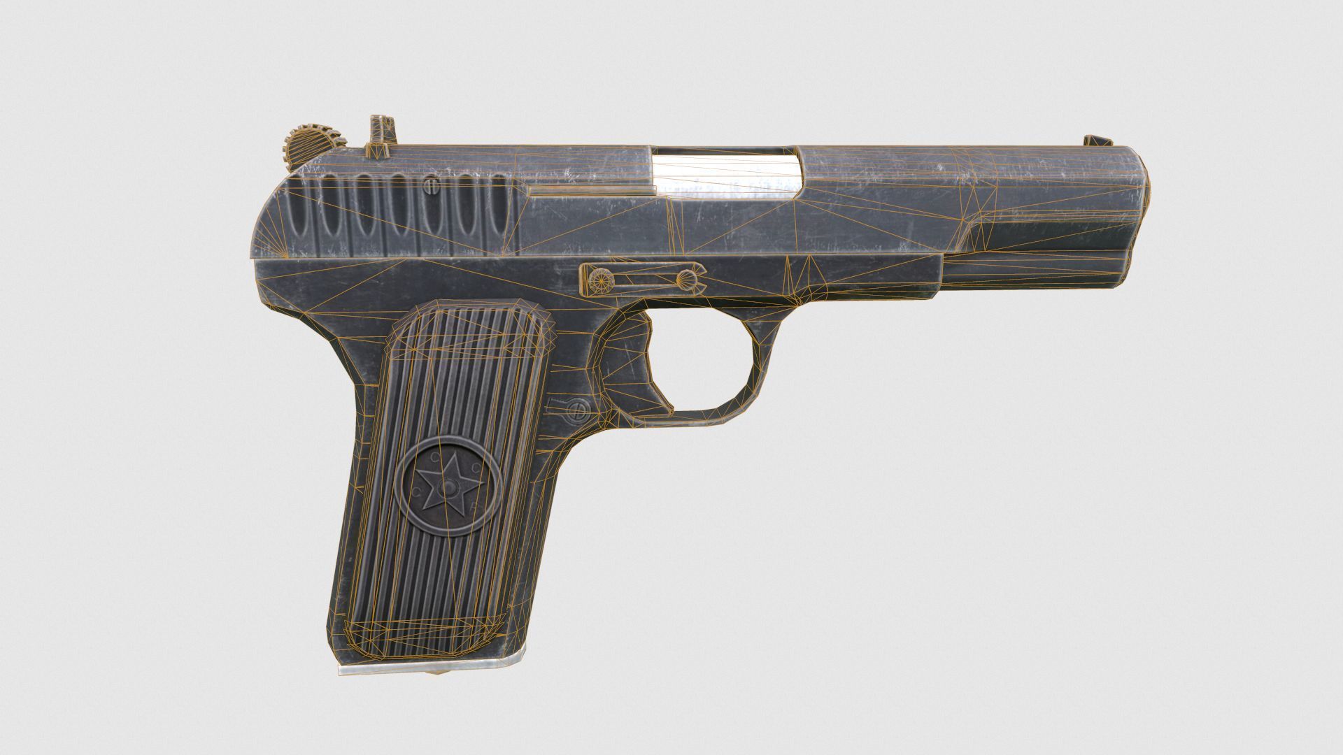 3D model Tokarev pistol VR / AR / low-poly | CGTrader