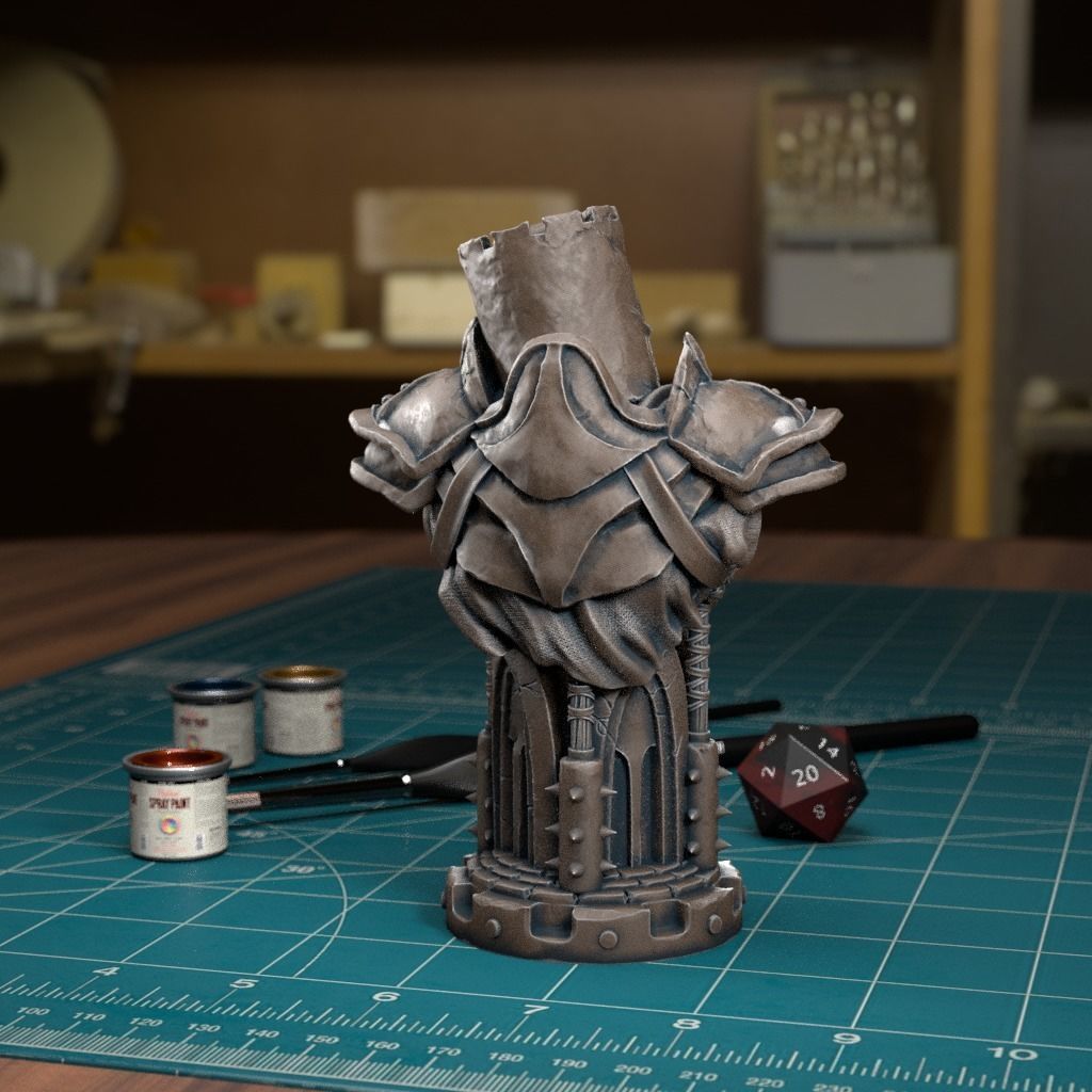 Undead Chess Rook - Pre-Supported 3D model 3D printable | CGTrader