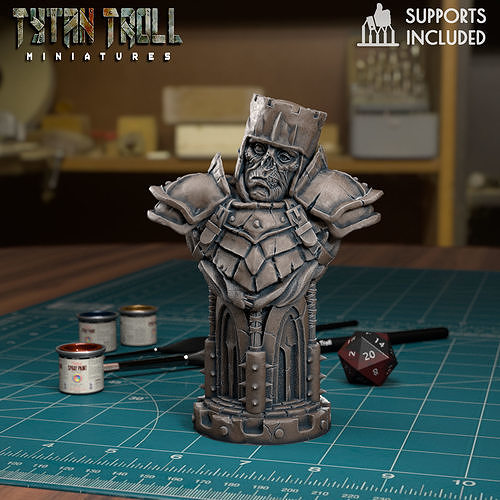 Undead Chess Rook - Pre-Supported 3D model 3D printable | CGTrader