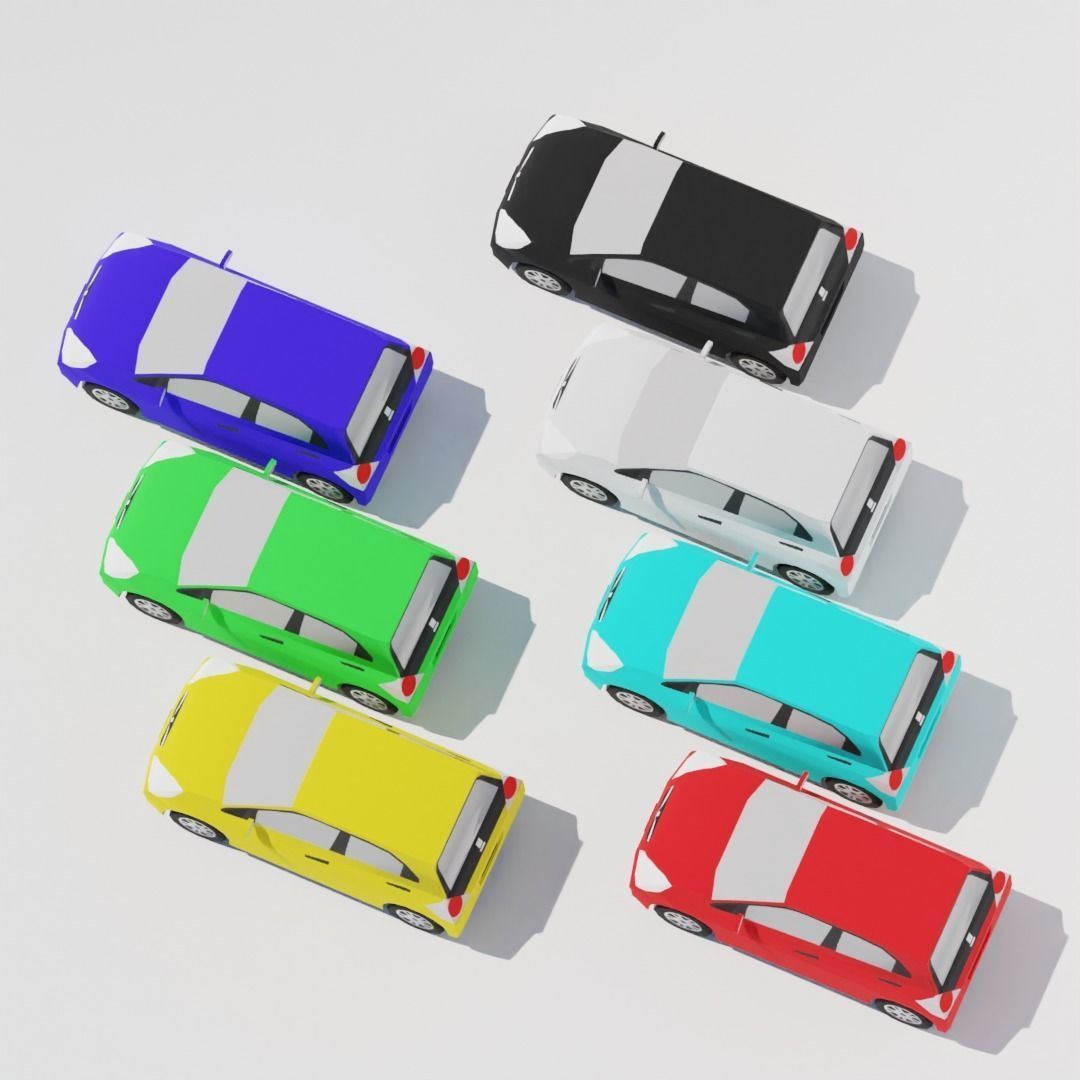 3D model Honda Brio low poly car VR / AR / low-poly | CGTrader