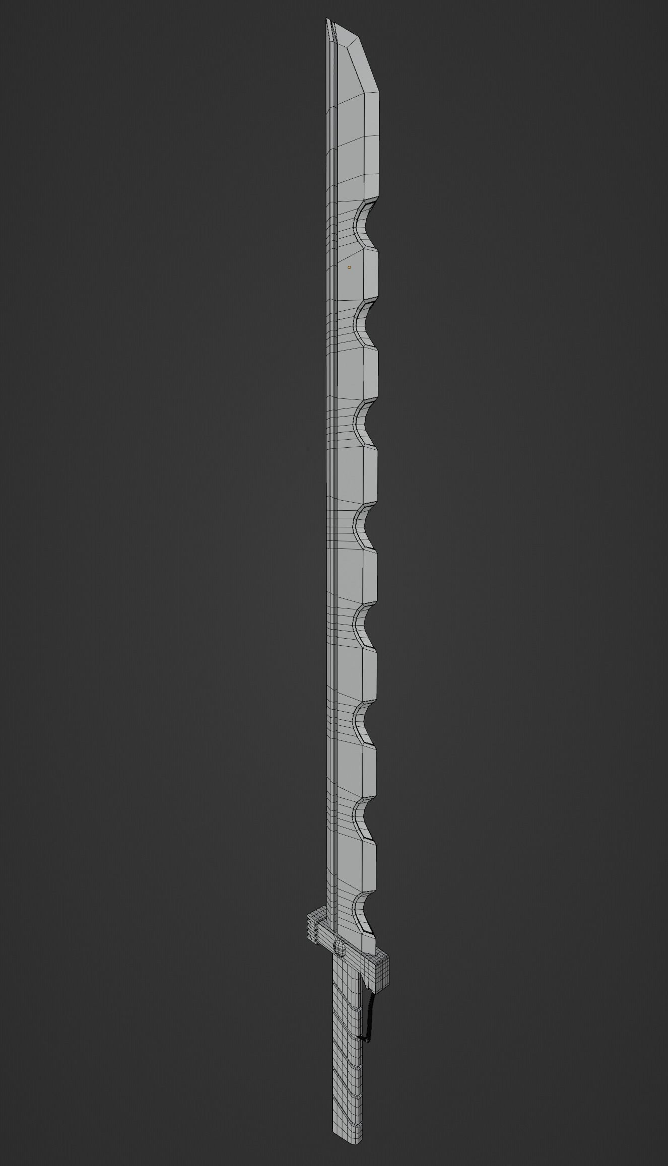 Futuristic Red Sword 3D model | CGTrader