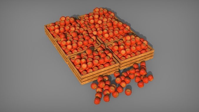 3D model Apple Box set VR / AR / low-poly | CGTrader