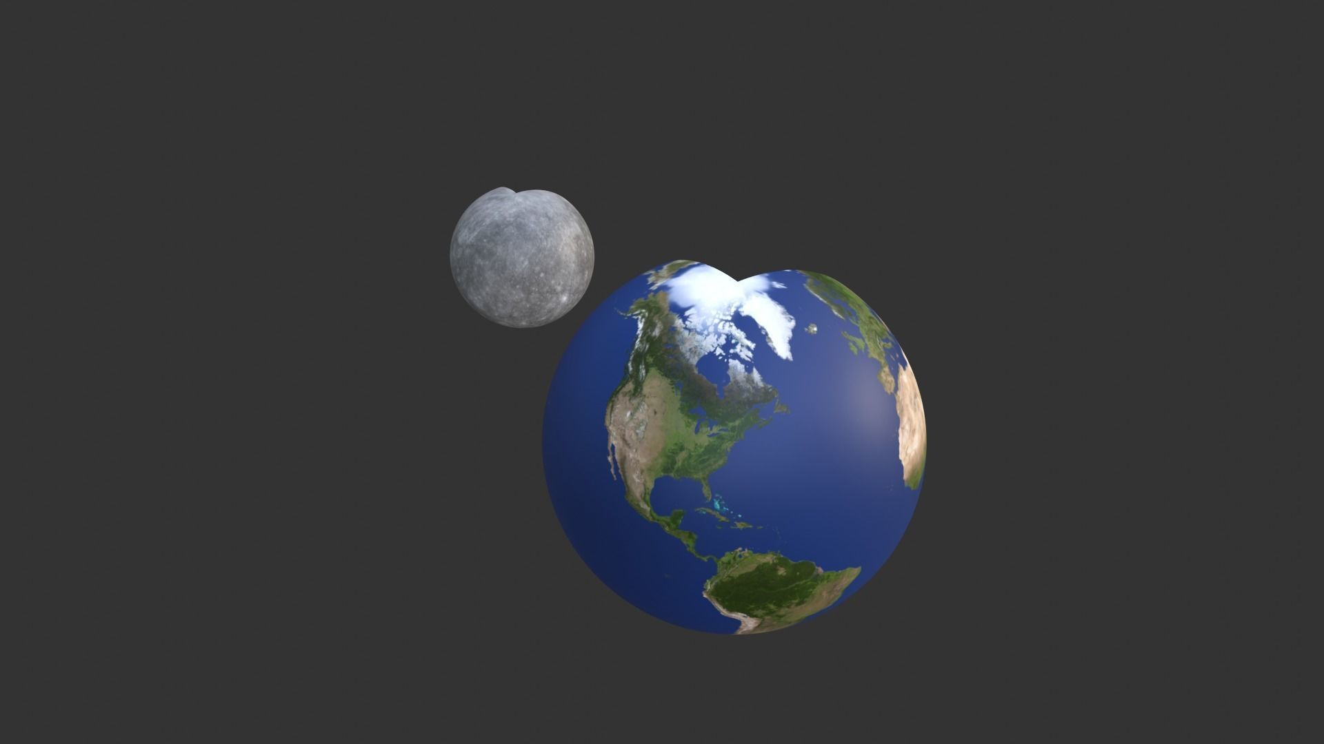 3D model Earth and Moon VR / AR / low-poly | CGTrader