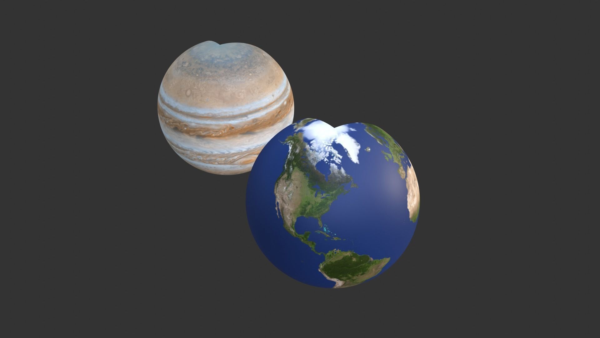3D model Earth And Jupiter VR / AR / low-poly | CGTrader