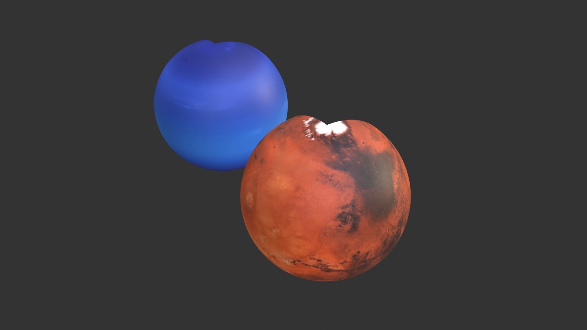 3D model mars and neptune VR / AR / low-poly | CGTrader
