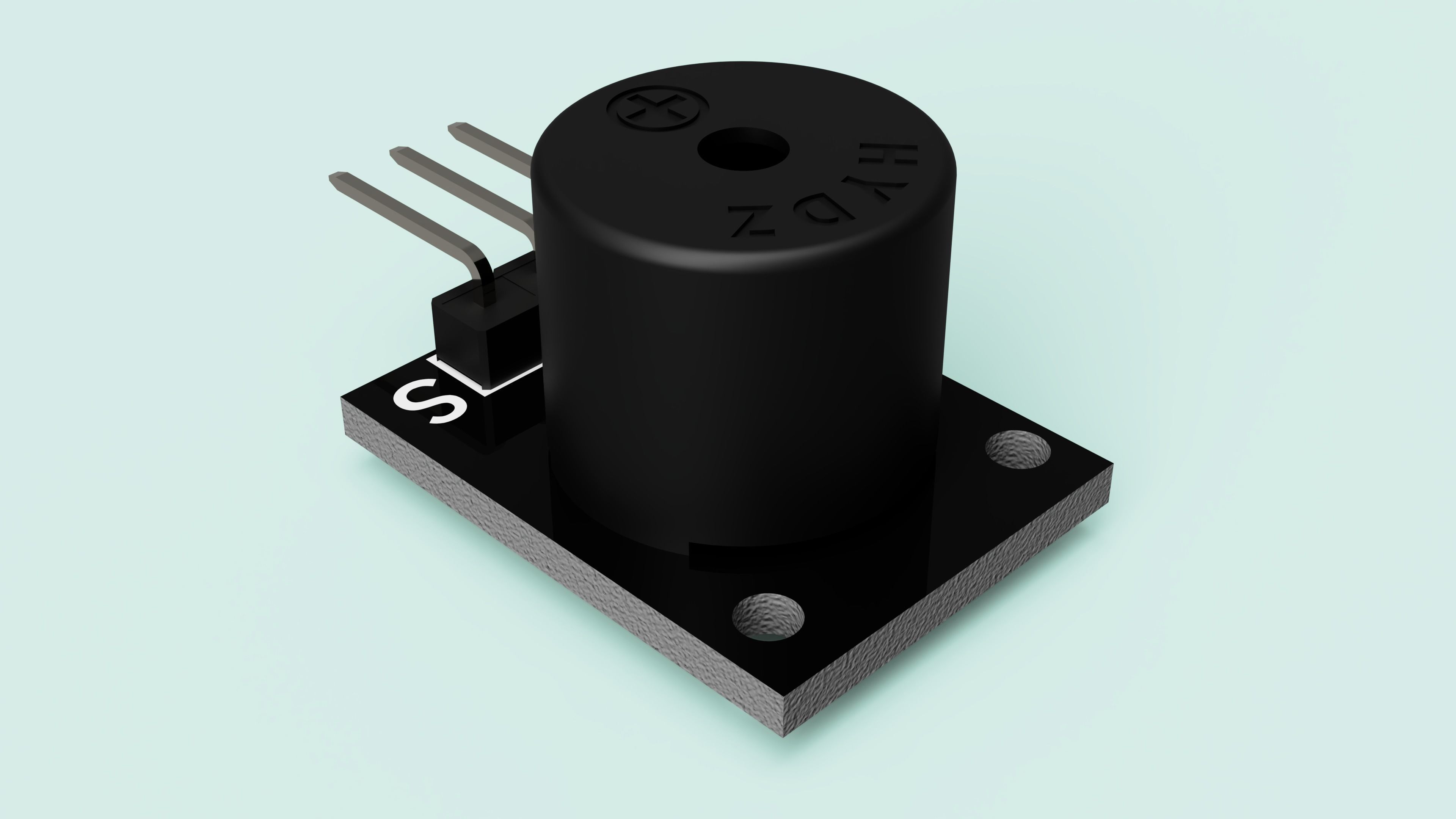 3 Pin Outlet Passive Alarm Module 3D model 3D printable | CGTrader