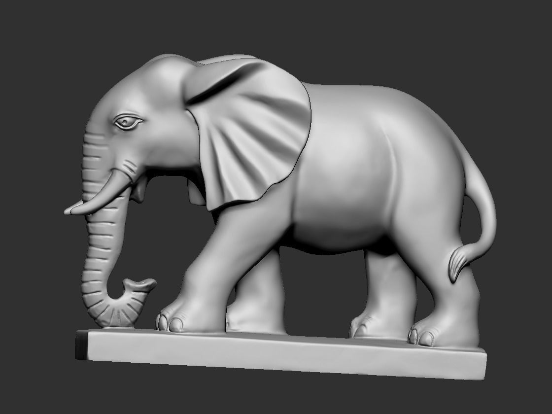 elephant 3D model 3D printable | CGTrader