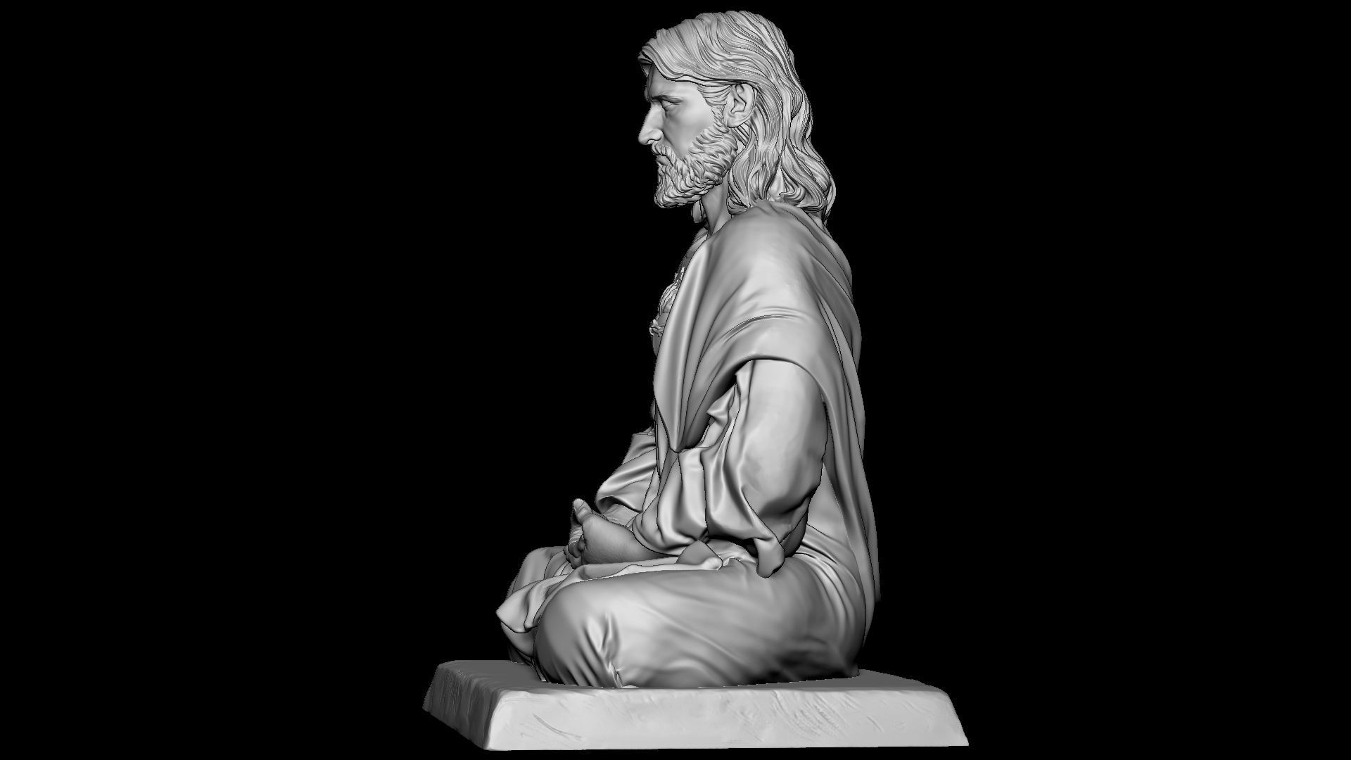 Jesus Statue v10 3D model 3D printable | CGTrader
