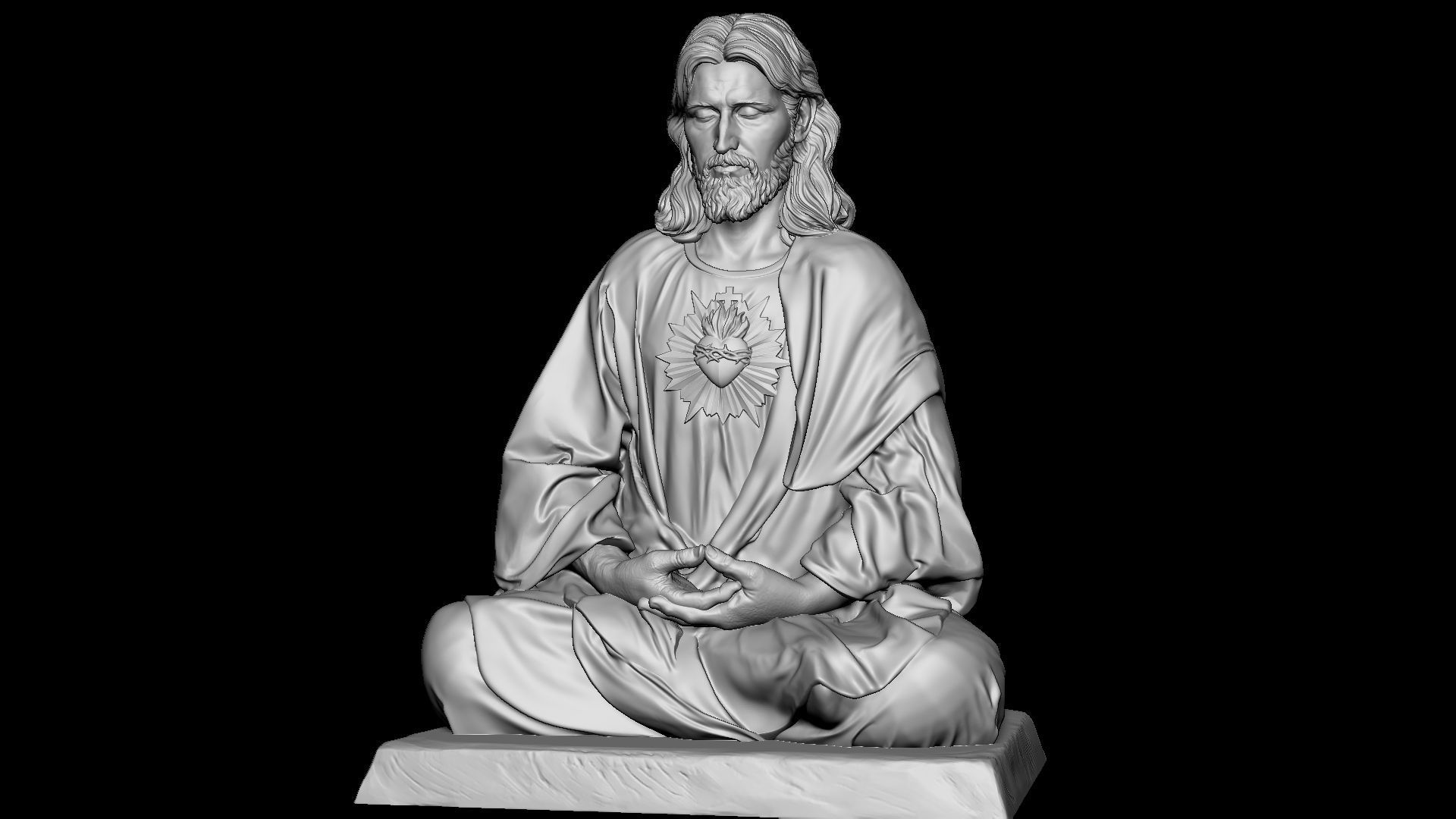 Jesus Statue v10 3D model 3D printable | CGTrader