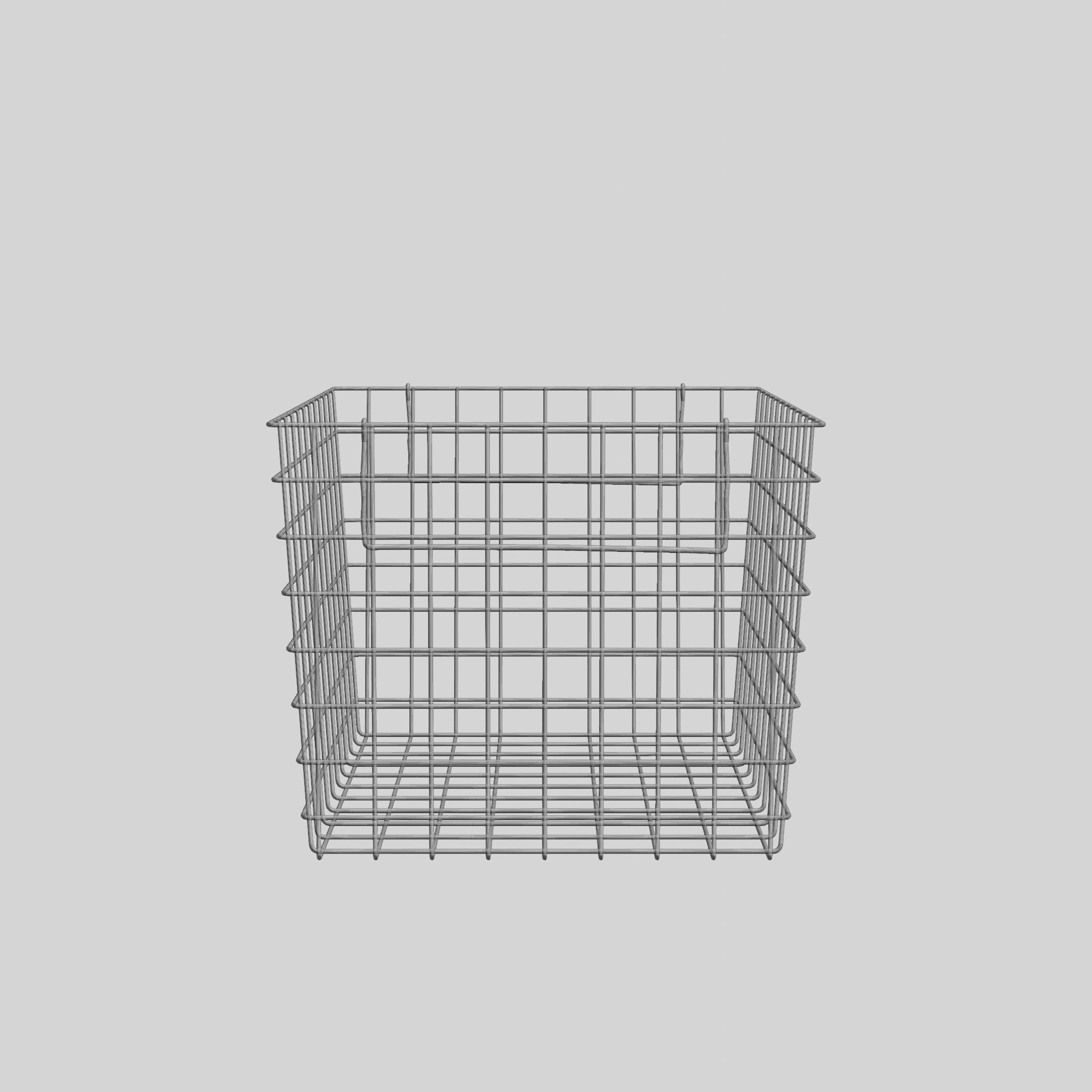 3D model High Metal Storage Basket White VR / AR / low-poly | CGTrader