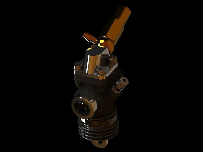 Nitro Engine Carburetor for Rc Cars 3D model rigged | CGTrader