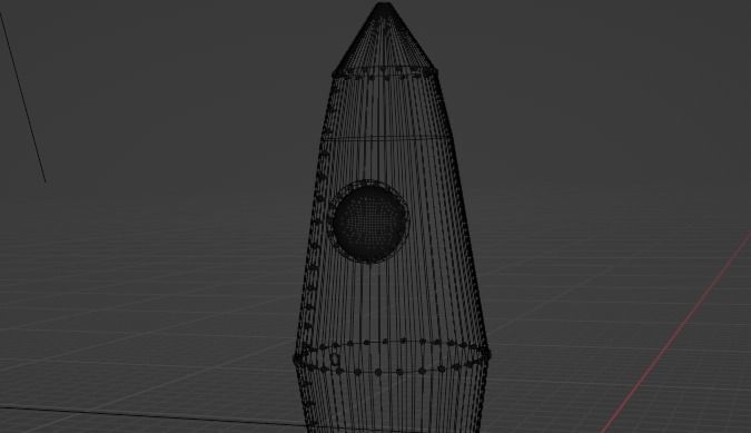 3D model Low poly 3d model of a rocket VR / AR / low-poly | CGTrader
