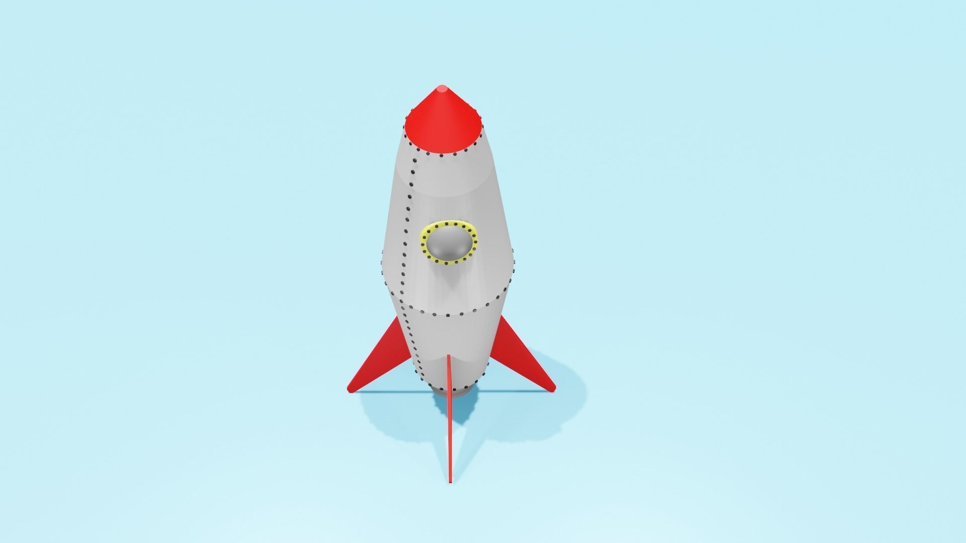 3D model Low poly 3d model of a rocket VR / AR / low-poly | CGTrader