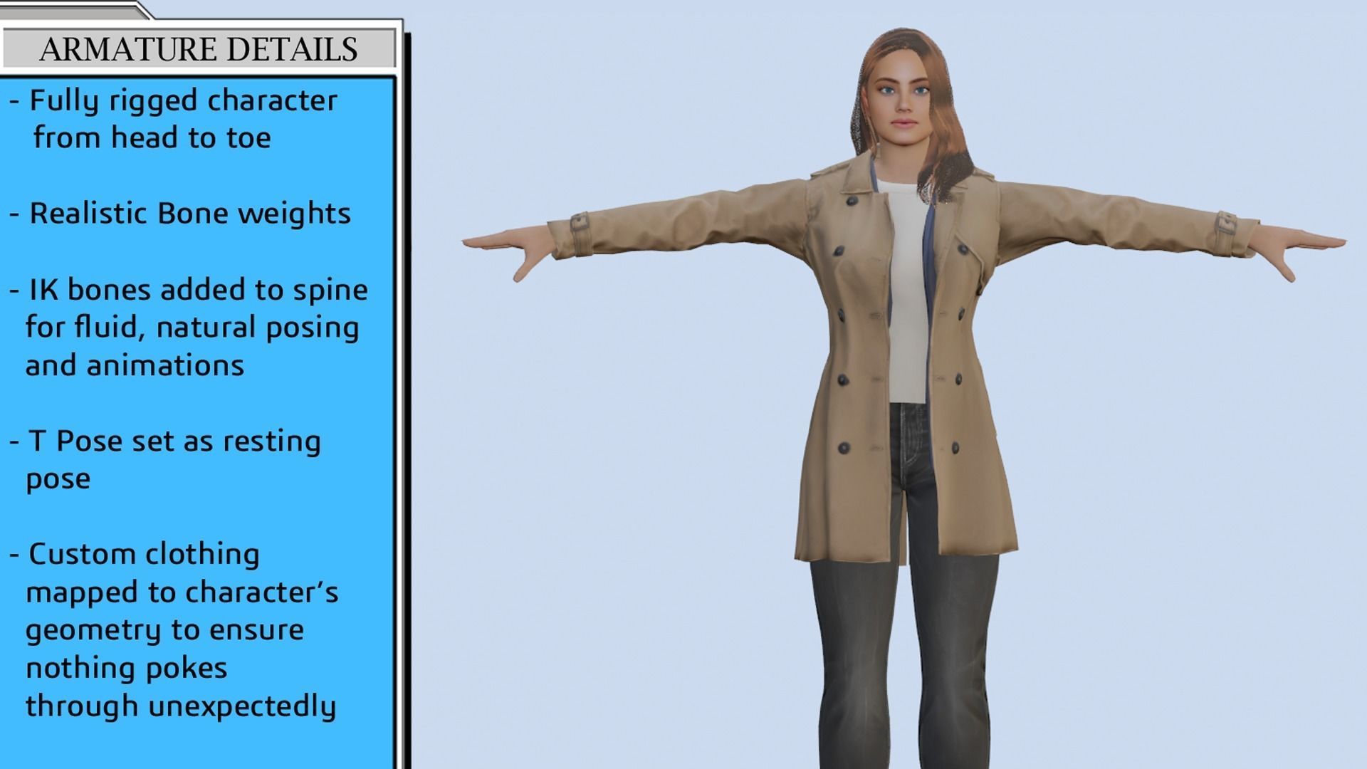 3D model VR PBR FEMALE AVATAR CHARACTER FAYE 3D MODEL CHEAP PRICE VR VR ...