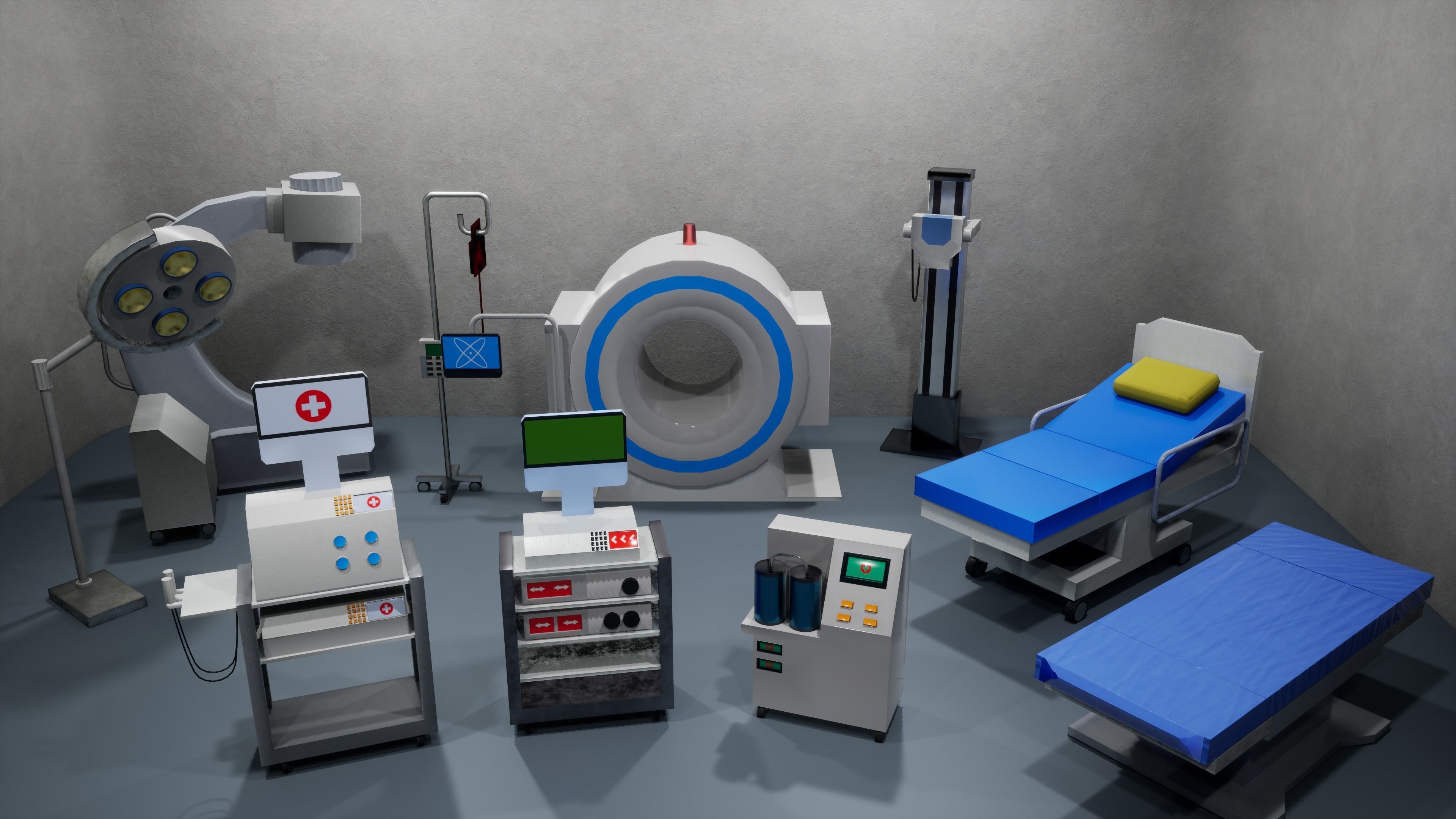 3D model Medical equipment - low poly VR / AR / low-poly | CGTrader