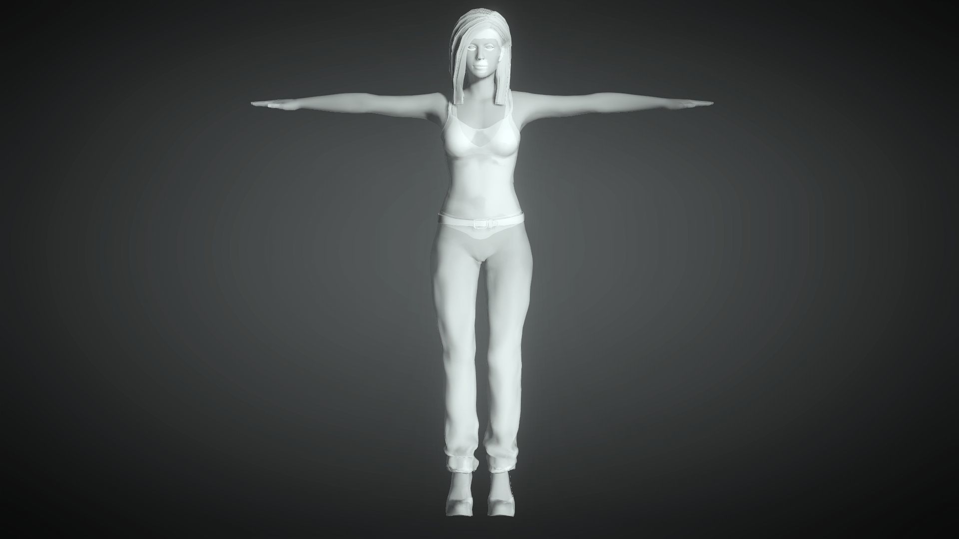 3D model Corporative Woman in Higheels - Rigged and Blendshapes VR / AR / low-poly | CGTrader