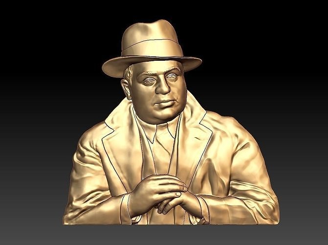 Al Capone bas relief sc02 3D model 3D printable | CGTrader