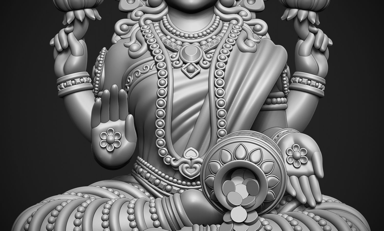 laxmi mataji 3d model 3D model 3D printable | CGTrader
