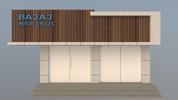 Bike showroom free 3D model | CGTrader