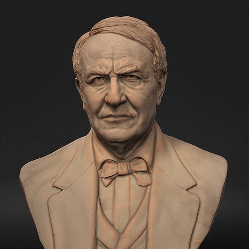 Thomas Edison 3D model 3D printable | CGTrader