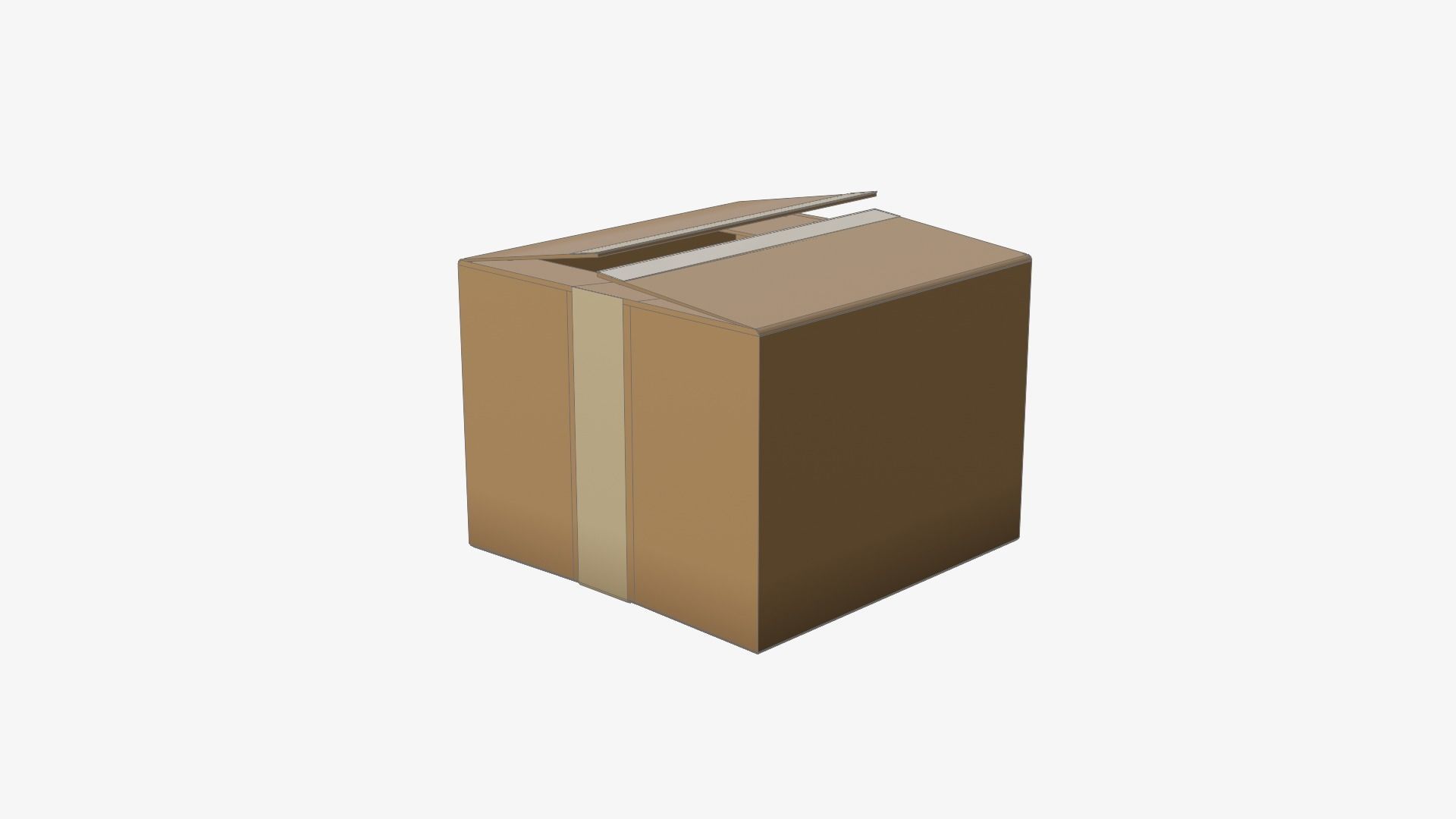 Low Poly Cardboard Box 3D Model free VR / AR / low-poly 3D model | CGTrader