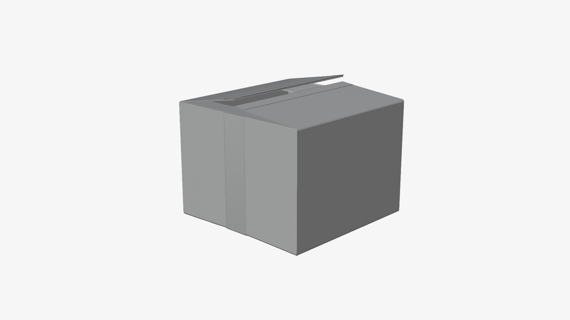 Low Poly Cardboard Box 3D Model free VR / AR / low-poly 3D model | CGTrader