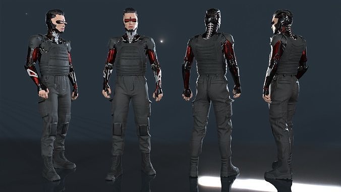 3D model Cyborg VR / AR / low-poly | CGTrader