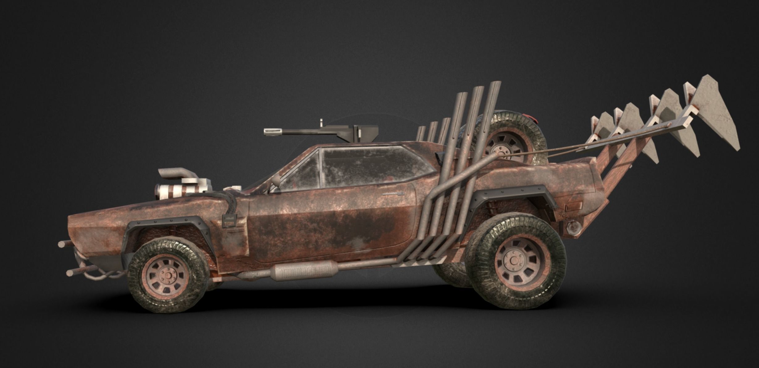 3D model Mad Max Car VR / AR / low-poly | CGTrader