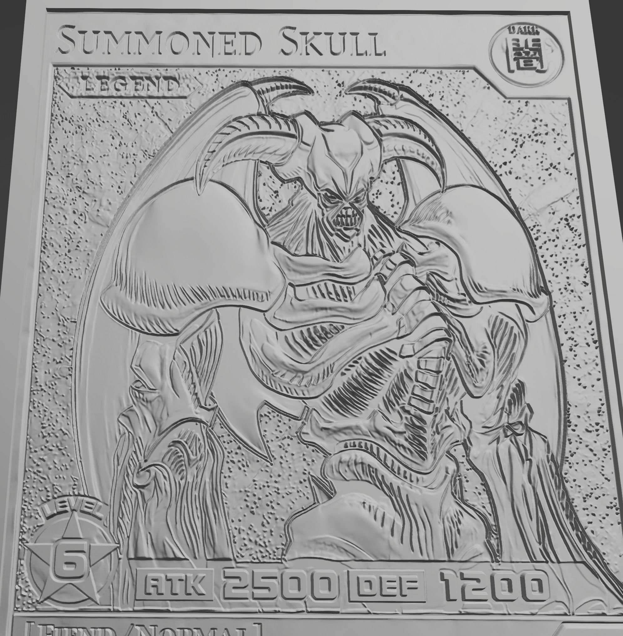 summoned skull - rush duel - yugioh 3D model 3D printable | CGTrader