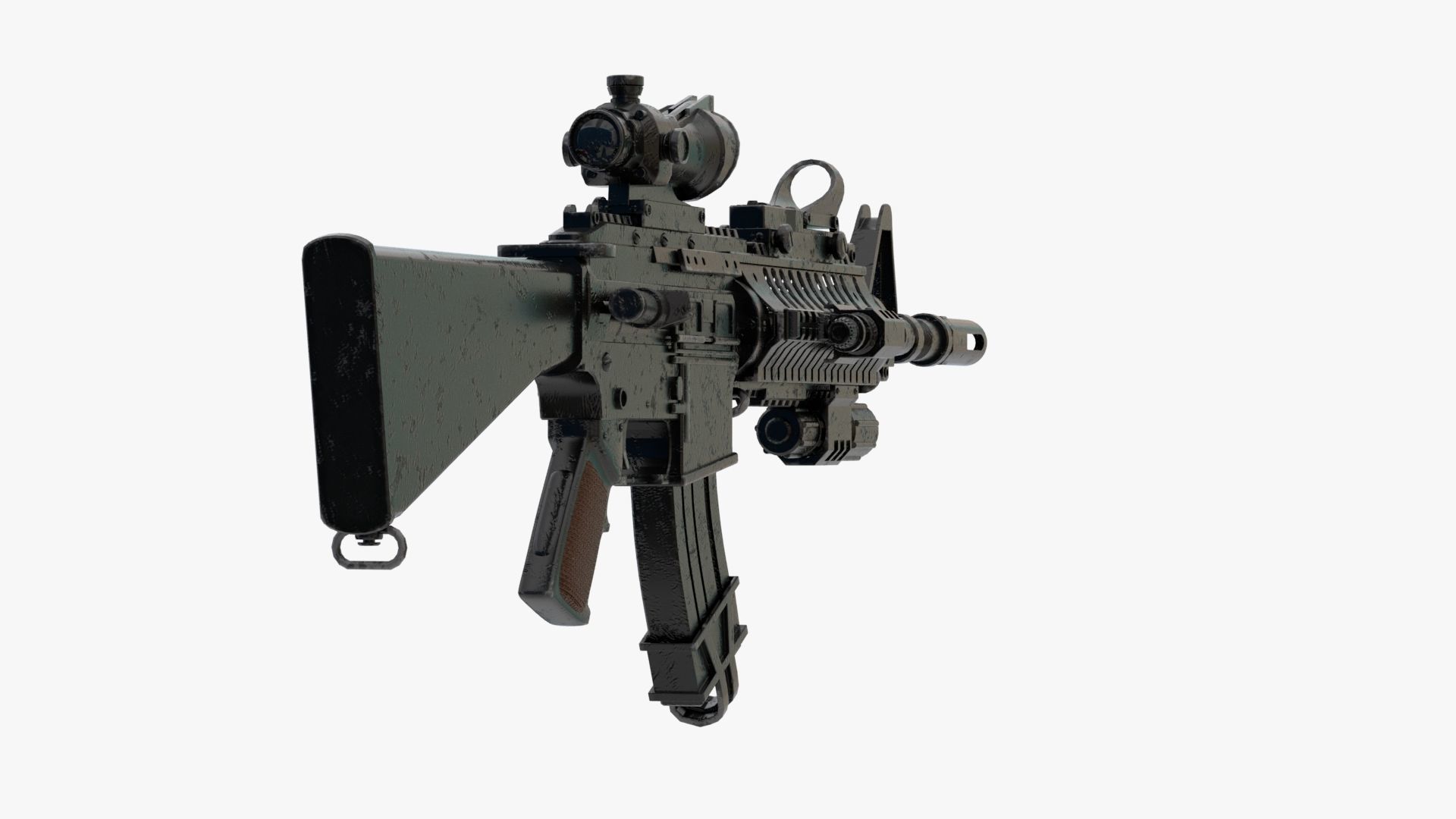 4K Texture Realistic Machine Gun 3D model | CGTrader