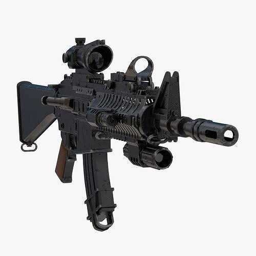 4K Texture Realistic Machine Gun 3D model | CGTrader